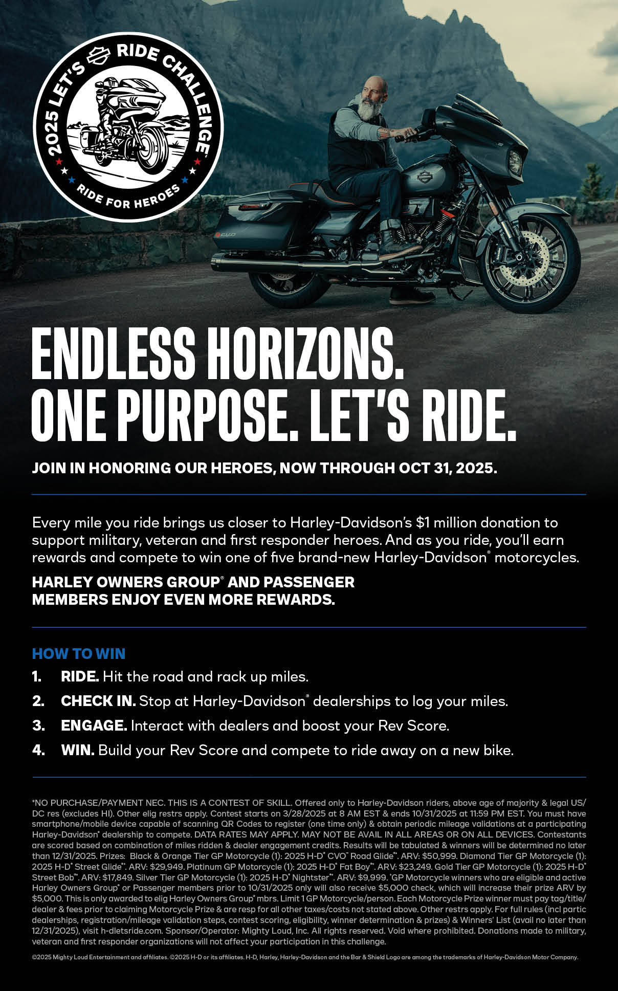 Harley-Davidson® Let's Ride Challenge™